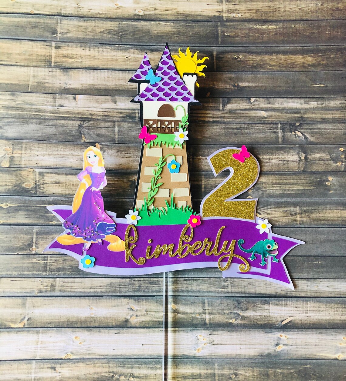 Tangled Cake Topper Rapunzel Cake Topperrapunzel - Etsy