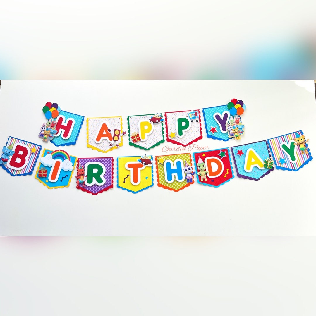 Word Party Banner, Word Party Birthday, Word Party 1st Birthday, Word ...