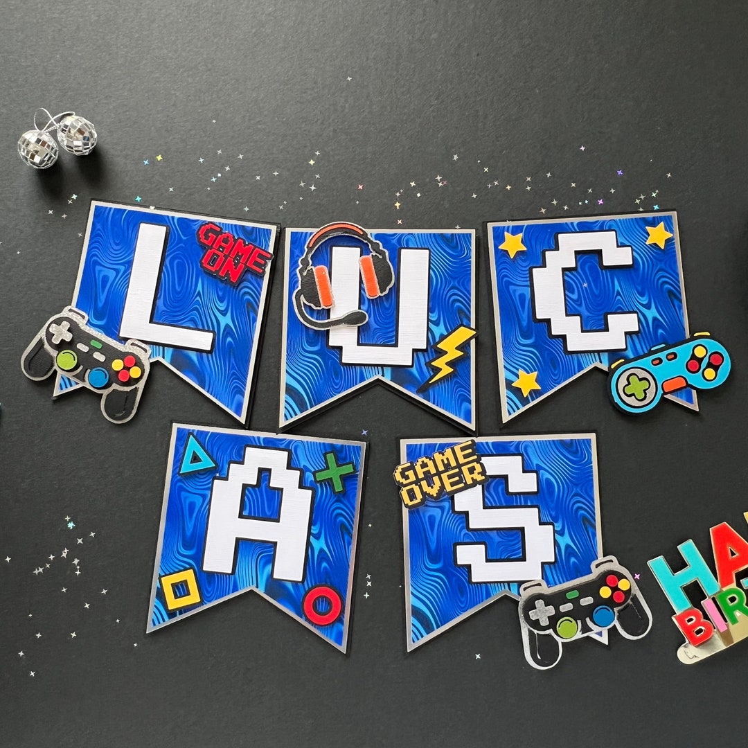 Gamer Banner Decor, Level up Banner, Game Decoration, Video Games ...