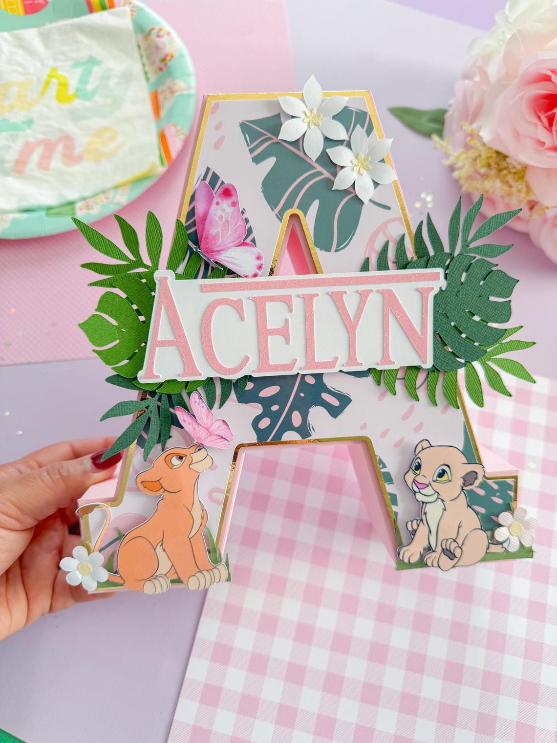 Lion King 3D Letter: Nala Safari Birthday Party Decor - Etsy