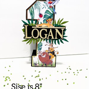 3D Number Lion King,lion King Number,lion King Birthday,lion King Party ...