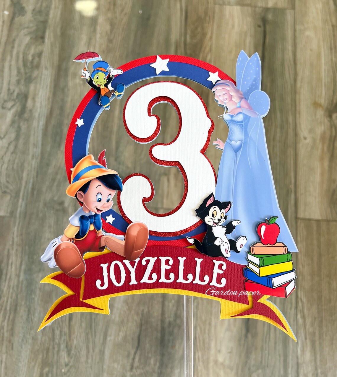 Pinocchio Cake Topper: Custom Birthday Party Decoration - Etsy