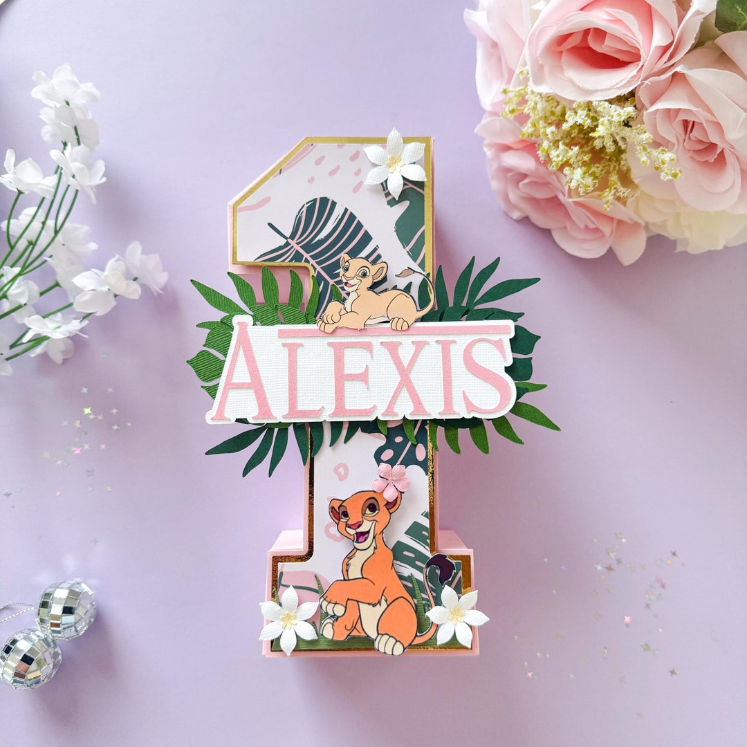 Nala 3D Number: Lion King Birthday Party Decor - Etsy