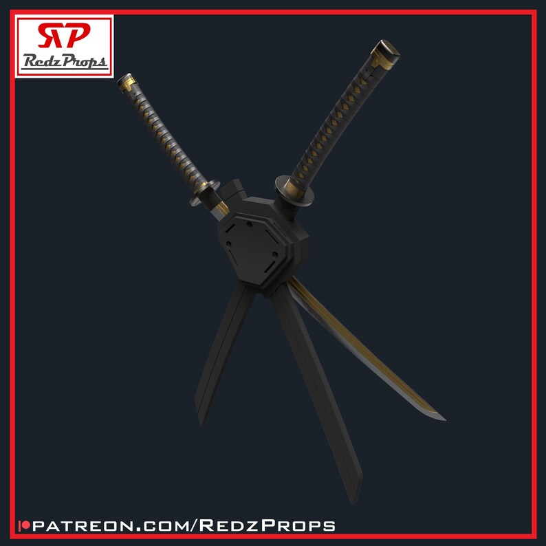 Deadpool 3 Katanas & Sheath- 3d Digital Files - Etsy