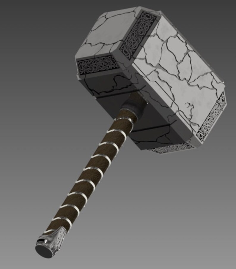 Reforged Thor Hammer 3d Digital Files - Etsy