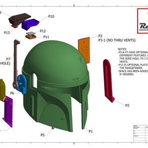 Boba Fett BOBF Helmet- 3D Digital Files - Etsy