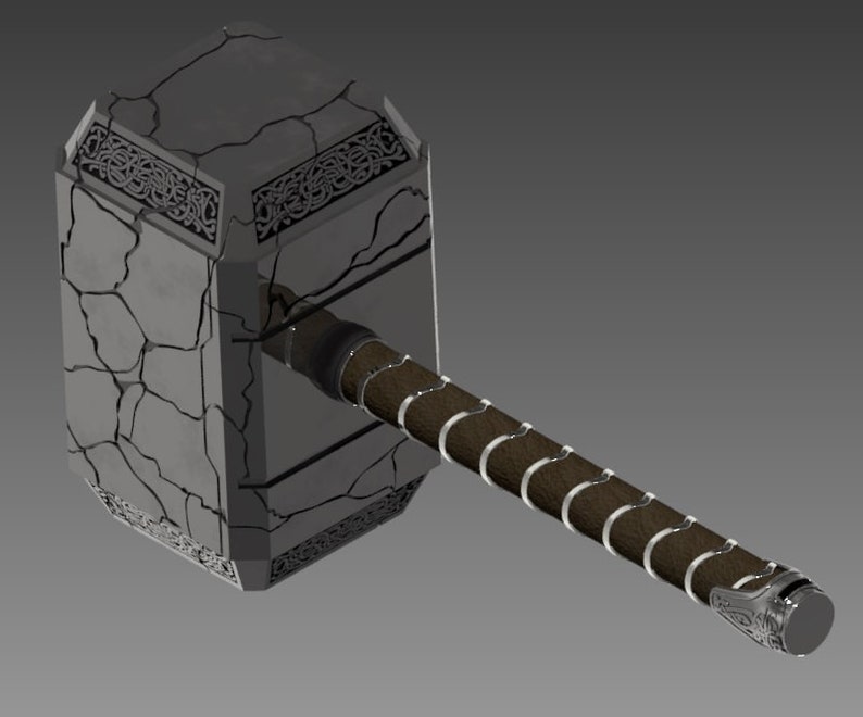 Reforged Thor Hammer 3d Digital Files - Etsy