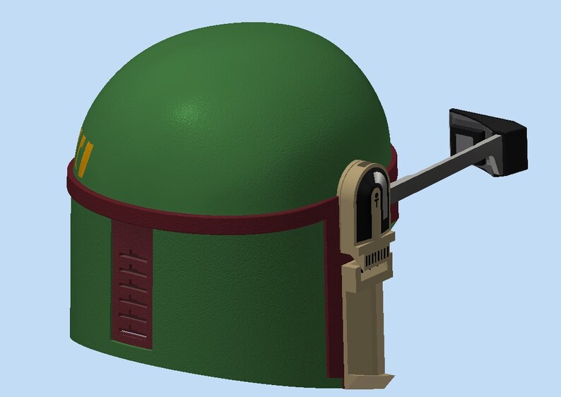 Boba Fett BOBF Helmet 3D Digital Files | Etsy