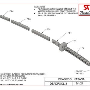 Deadpool 3 Katanas- 3d Digital Files - Etsy