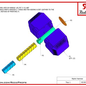 Mjolnir Thor 1- 3D Digital Files - Etsy