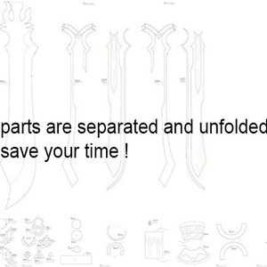 Genshin Impact Cosplay Prop - Blackcliff Slasher Digital DIY Template ...