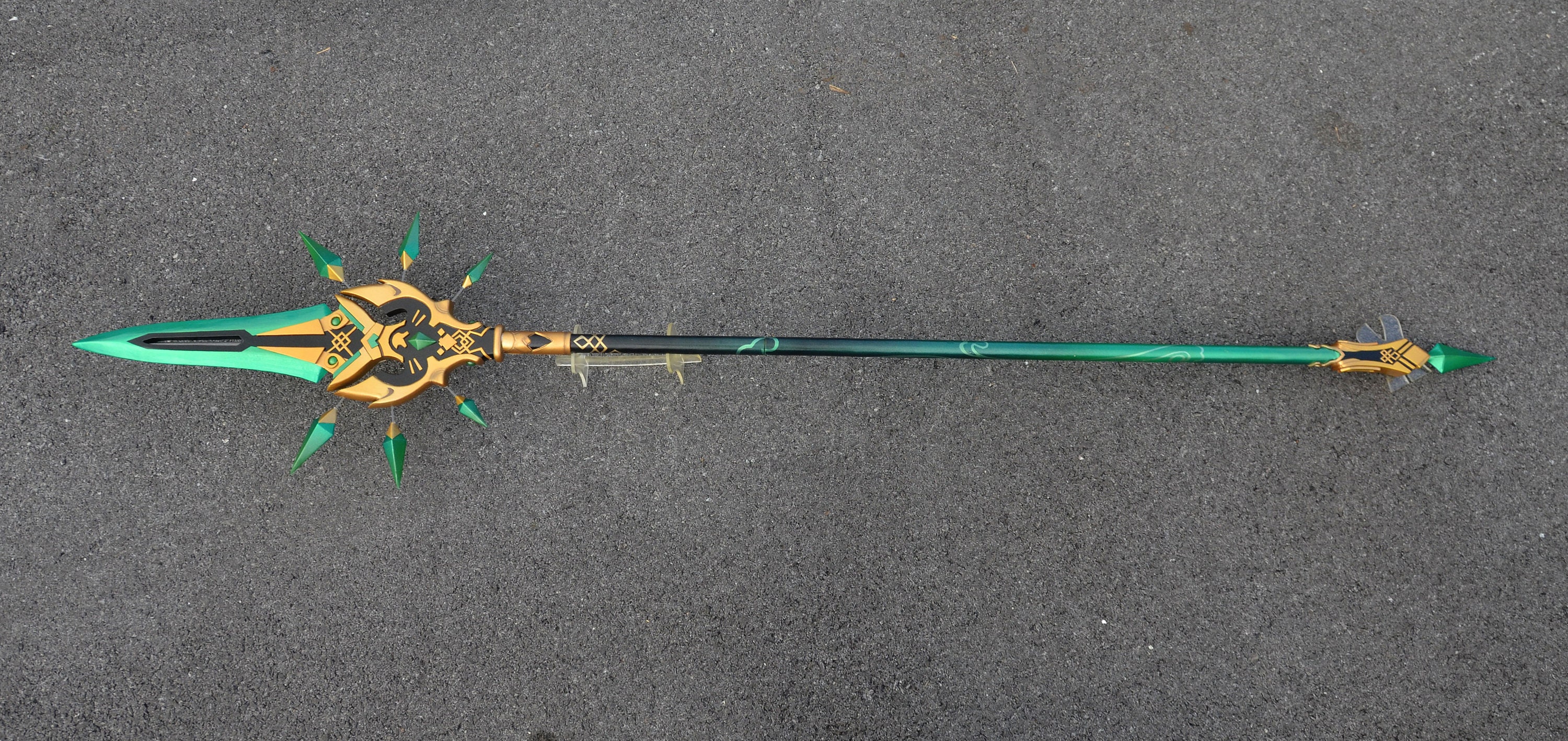 Genshin Impact Primordial Jade Winged Spear Template Pattern - Xiao ...