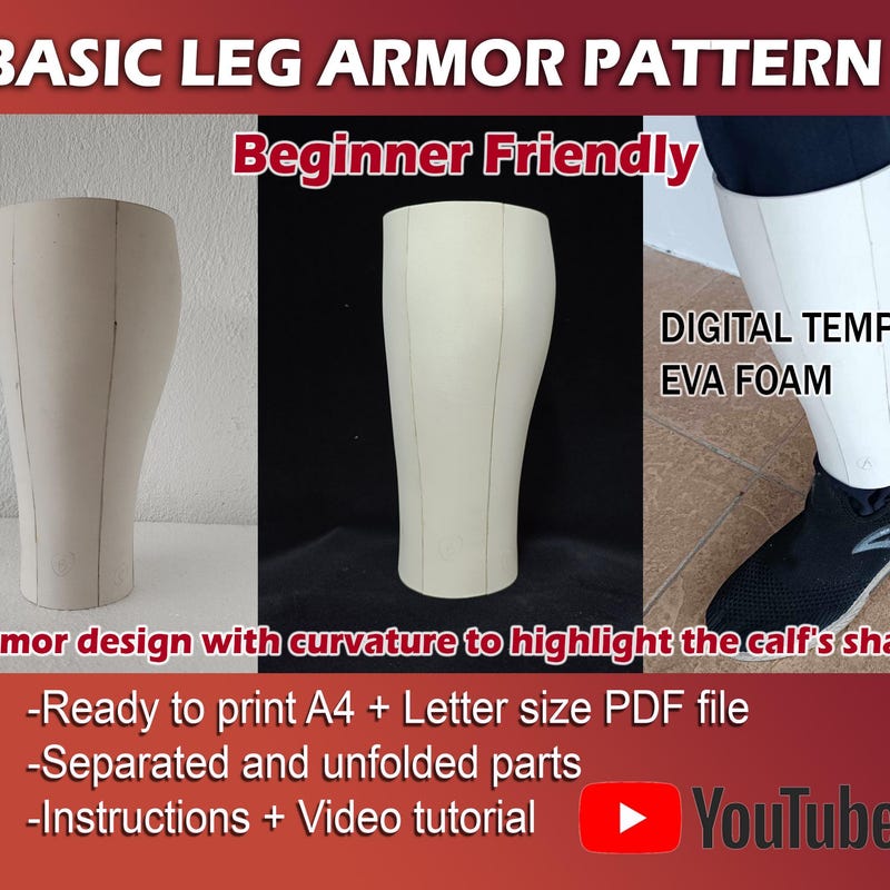 Eva Foam Legs Template - Etsy
