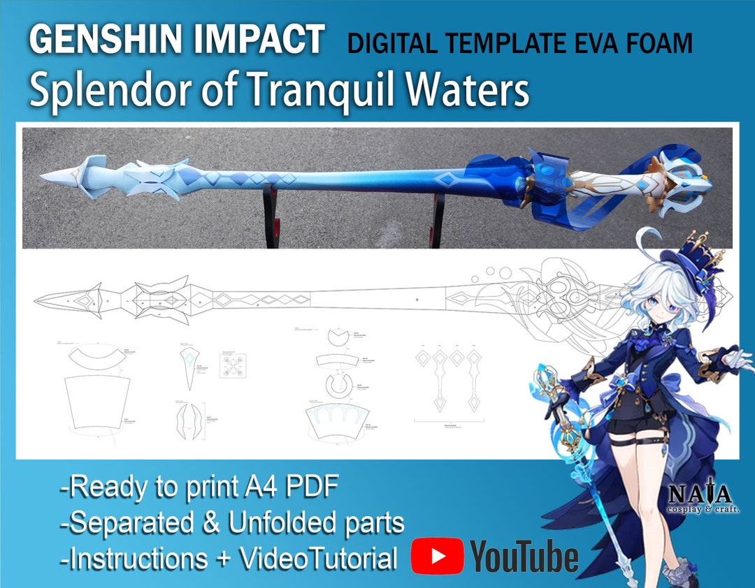 Genshin Impact Cosplay Prop - Splendor of Tranquil Waters Furina's ...
