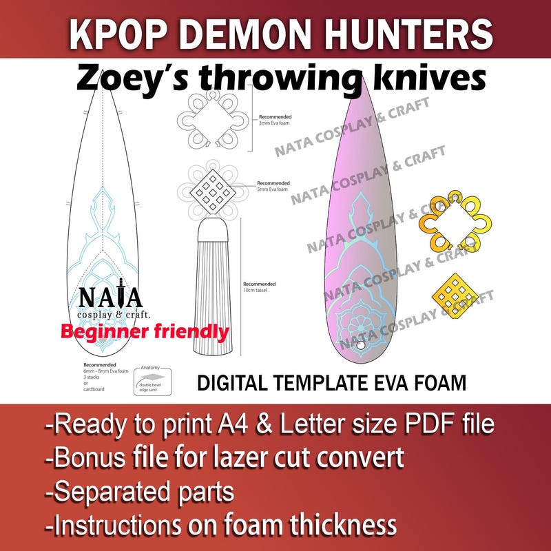 Zoey's weapon kpop demon hunters - Etsy.de