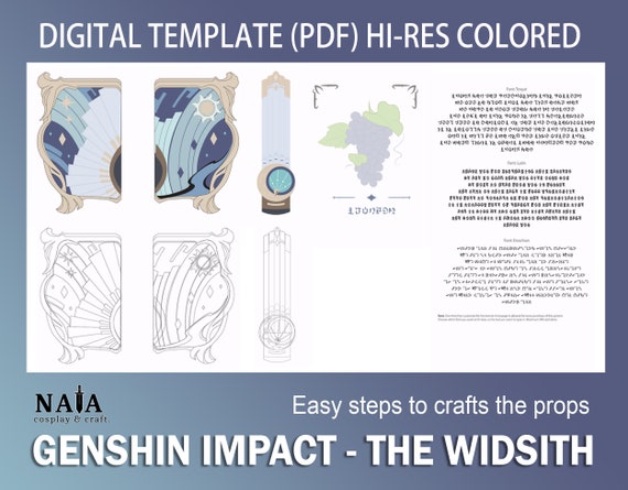 Genshin Impact Cosplay Prop the Widsith DIY Digital | Etsy UK