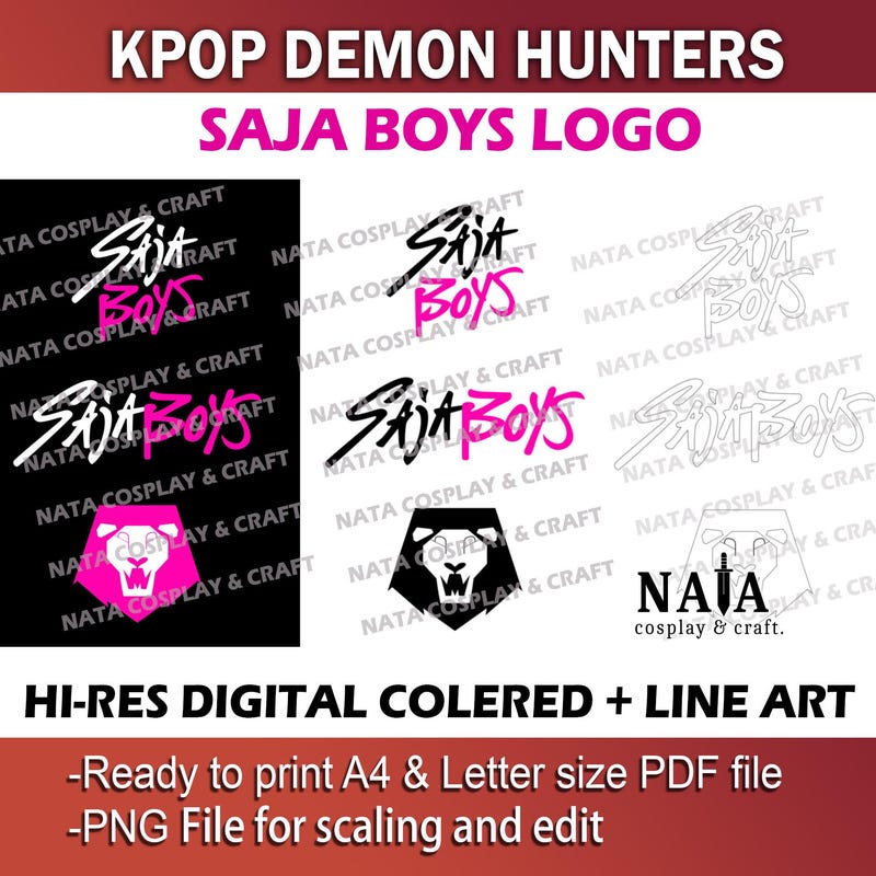 Saja Boys Logo Kpop Demon Hunters - Etsy