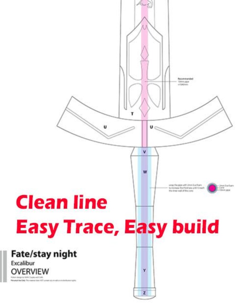 Fate Stay Night X Honkai Star Rail Saber Excalibur Cosplay Prop - DIY ...
