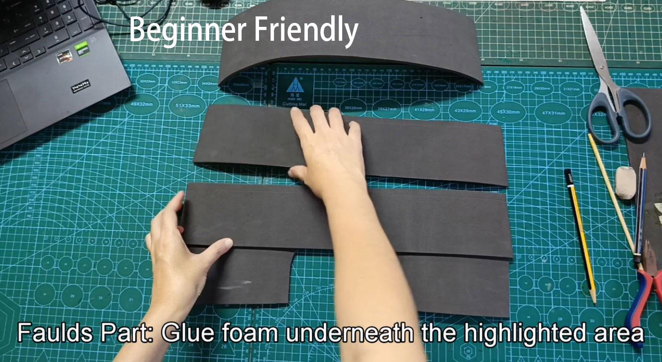 Senshi Armor Delicious in Dungeon Cosplay Template Pattern PDF for EVA ...