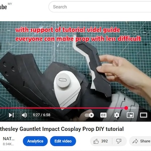 Genshin Impact Cosplay Prop - Wriothesley's Gauntlet Digital DIY Template Pattern Blueprint EVA ...