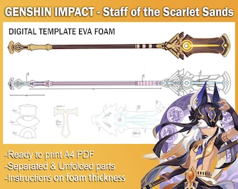 Staff Scarlet Sands - Etsy