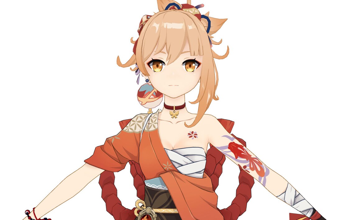 Genshin Impact Yoimiya Cosplay Tattoo Digital File PDF and - Etsy