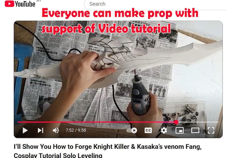 Solo Leveling Arise Kasaka Venom Fang Dagger Cosplay Prop - Digital PDF ...