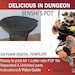 Senshi Cooking Pot Wok Delicious in Dungeon Cosplay Template Pattern ...