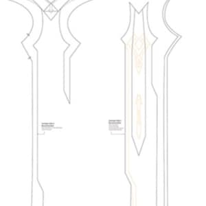 Genshin Impact Cosplay Prop - Blackcliff Slasher Digital DIY Template ...