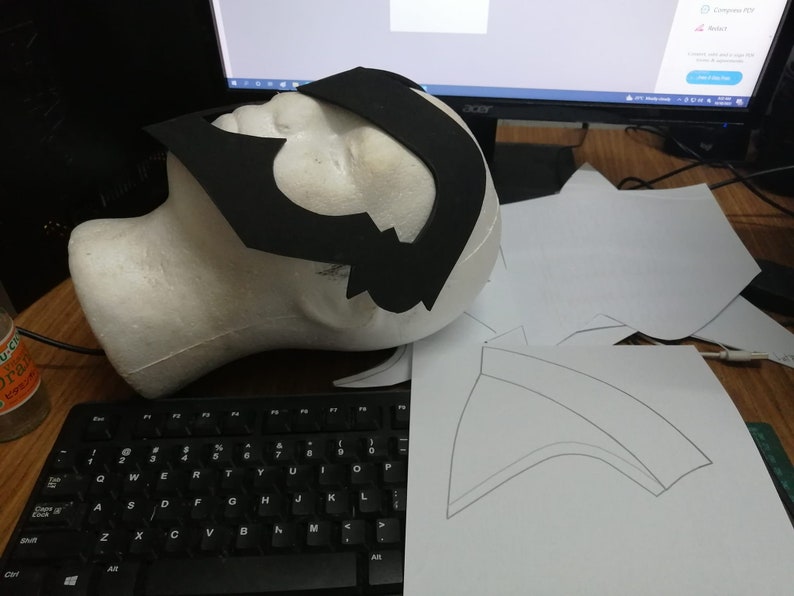 Genshin Impact Cosplay Prop Il Capitano's Mask the Captain Fatui ...