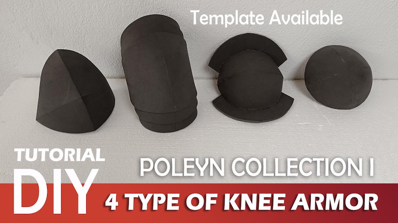 Basic Poleyn Knee Armor Cosplay Pattern Template PDF Collection for EVA ...