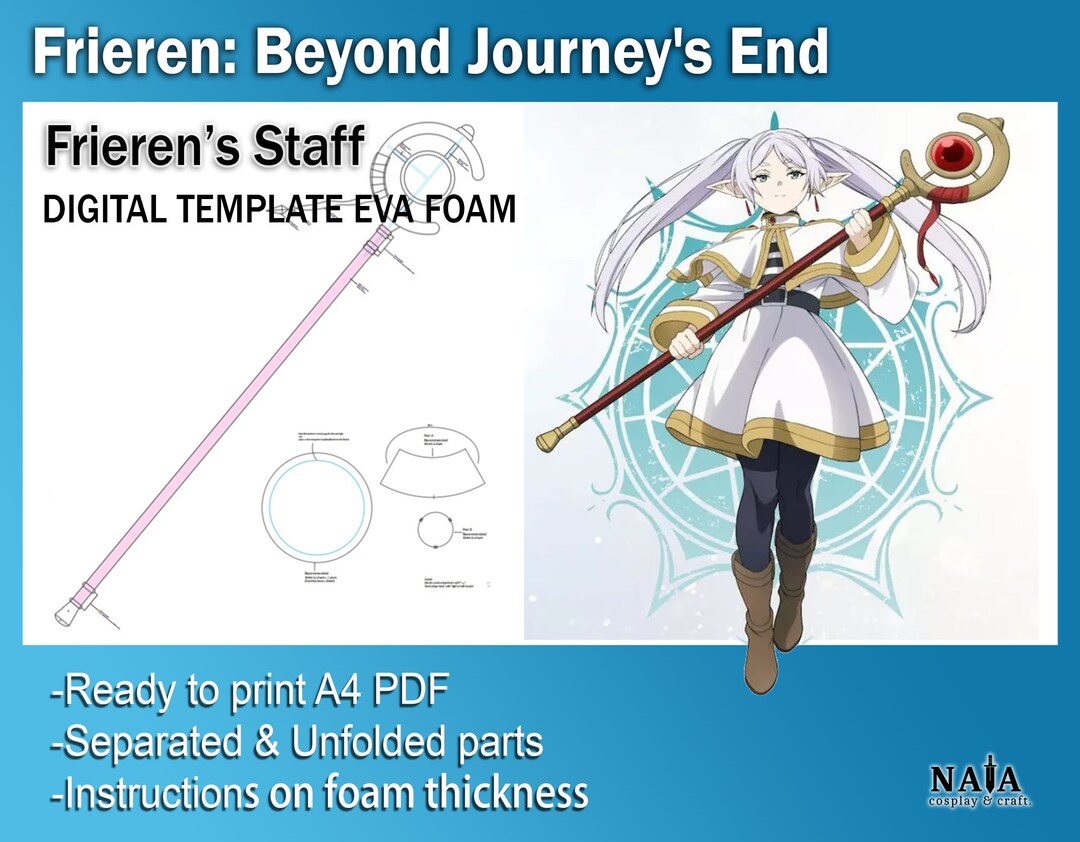 Frieren: Beyond Journey's End Cosplay Prop Frieren's - Etsy Hong Kong