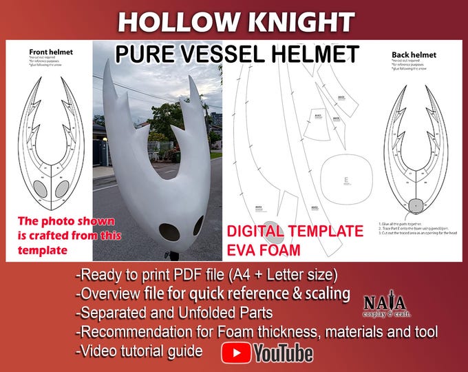 Genshin Impact Wanderer's Hat Template Pattern - Scaramouche Cosplay ...