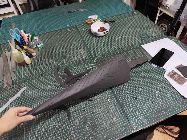 Hollow Knight Nail Weapon Template Pattern PDF + Video Tutorial | EVA ...