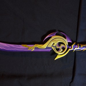 Genshin Impact Cosplay Prop - Engulfing Lightning , DIY Digital ...