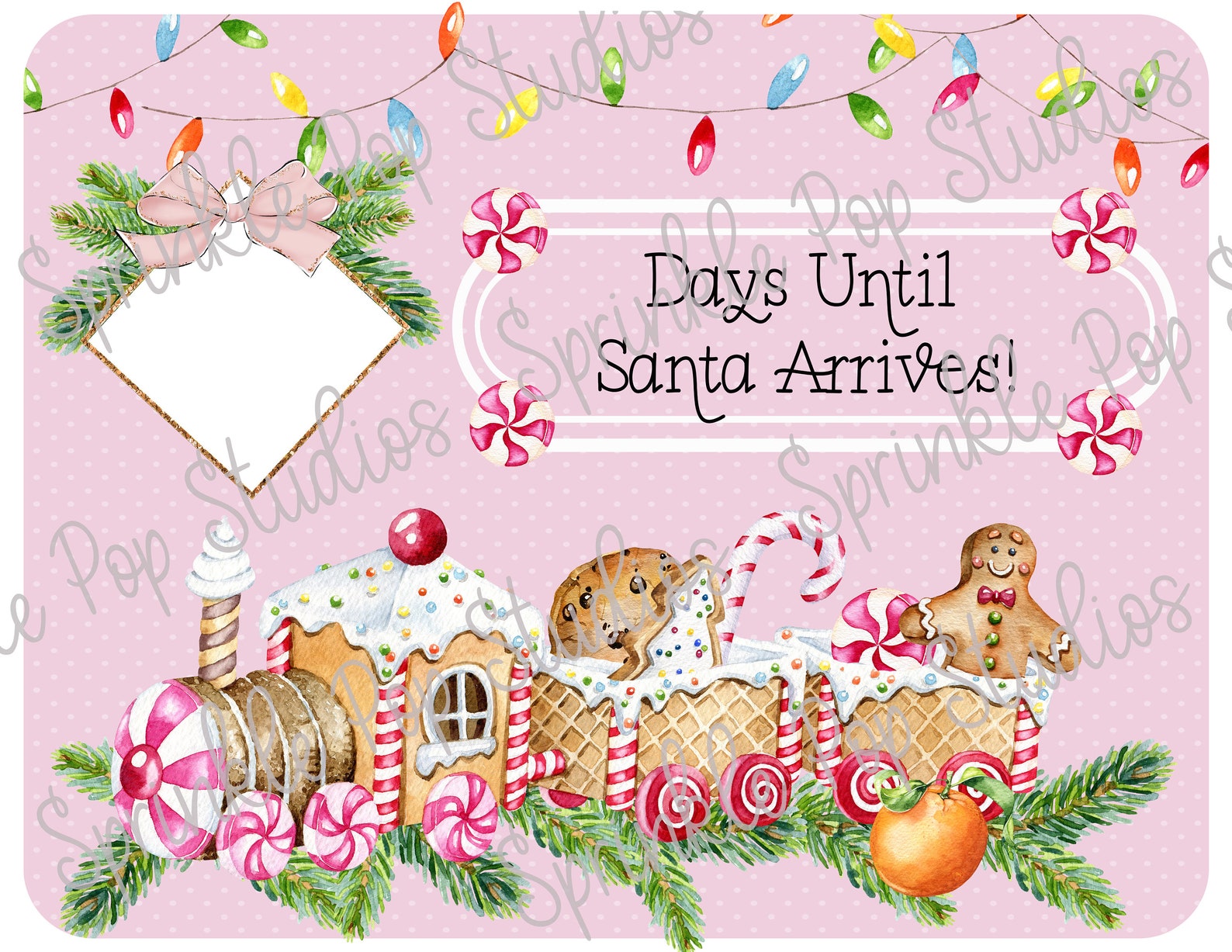 Christmas Countdown Dry Erase Board Template ~ Dry Erase Board ...