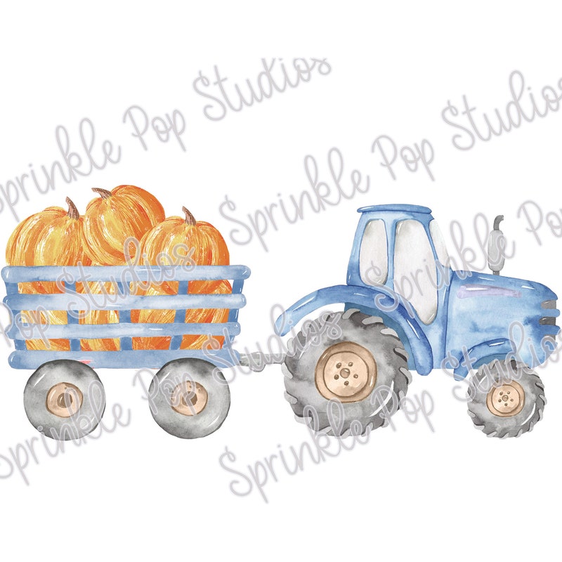 Blue Tractor Wall - Etsy