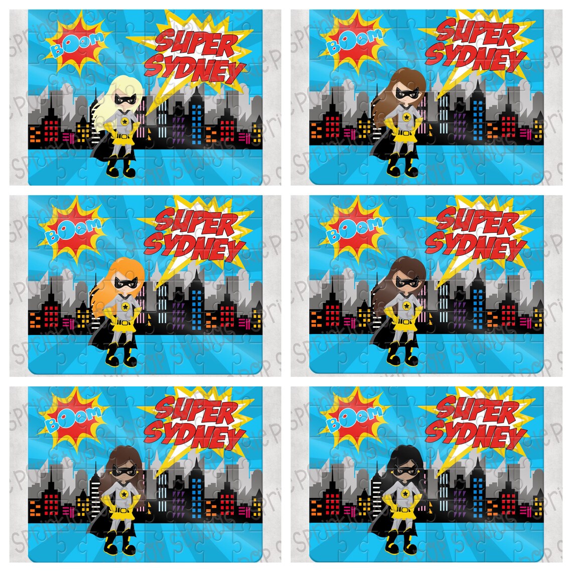 EXCLUSIVE SUPERHERO BUNDLE Set of 60 Custom Puzzle Designs - Etsy