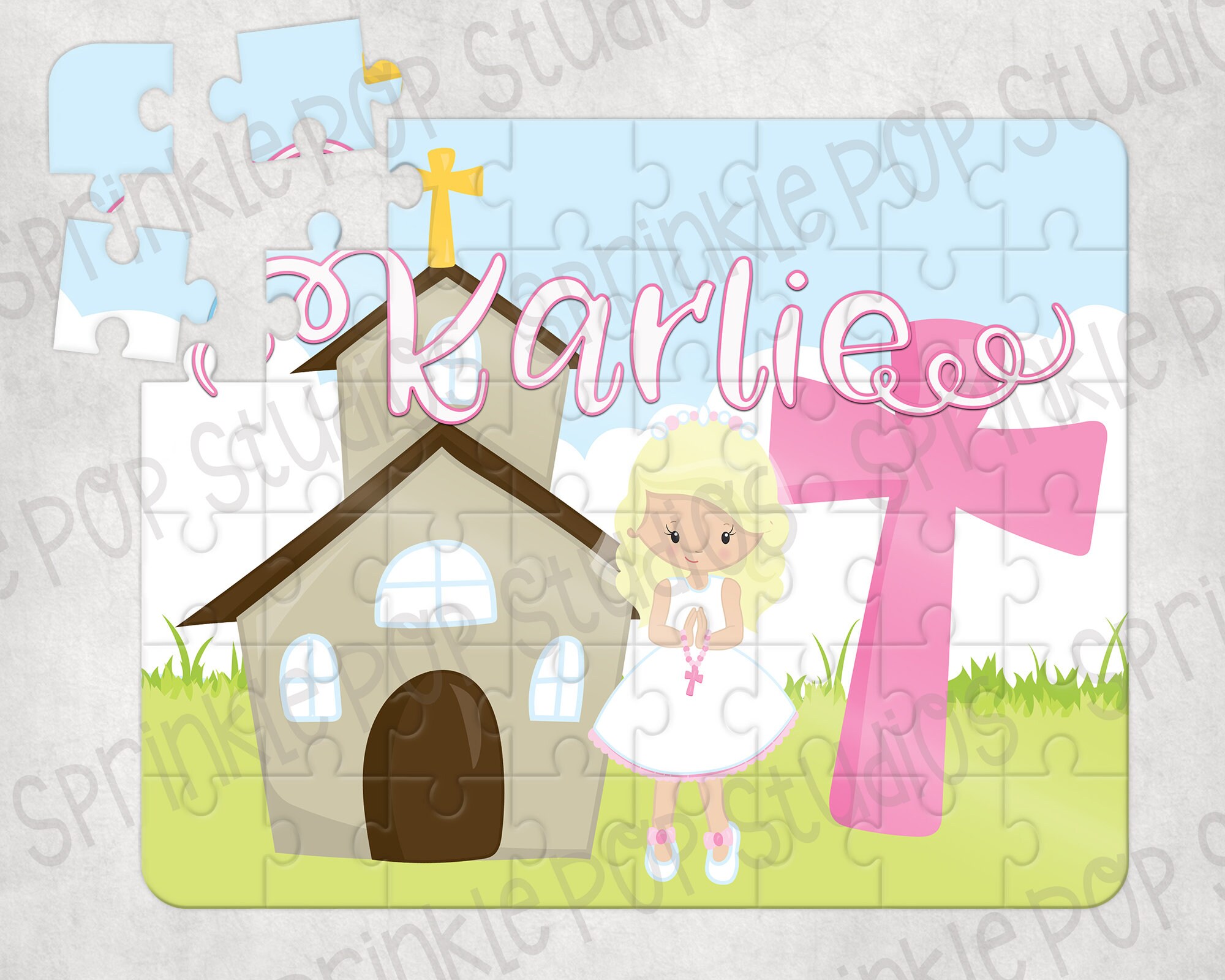First Communion Design Template Bundle ~ Set of 6 ~ Boys and Girls ...