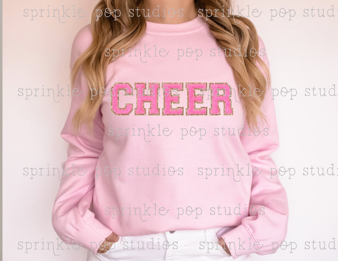 Cheer Shirt Design | Cheerleader Design | Colorful Patch Letters ...