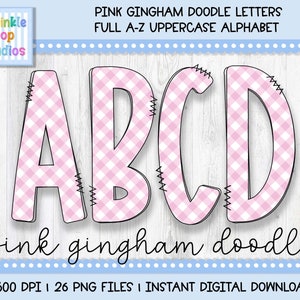 Doodle Alphabet Green Polkadot Doodle Letters Alphabet Font Clipart Png ...