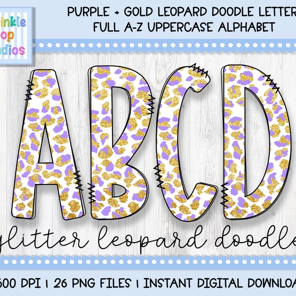Purple and Gold Letters Png - Etsy