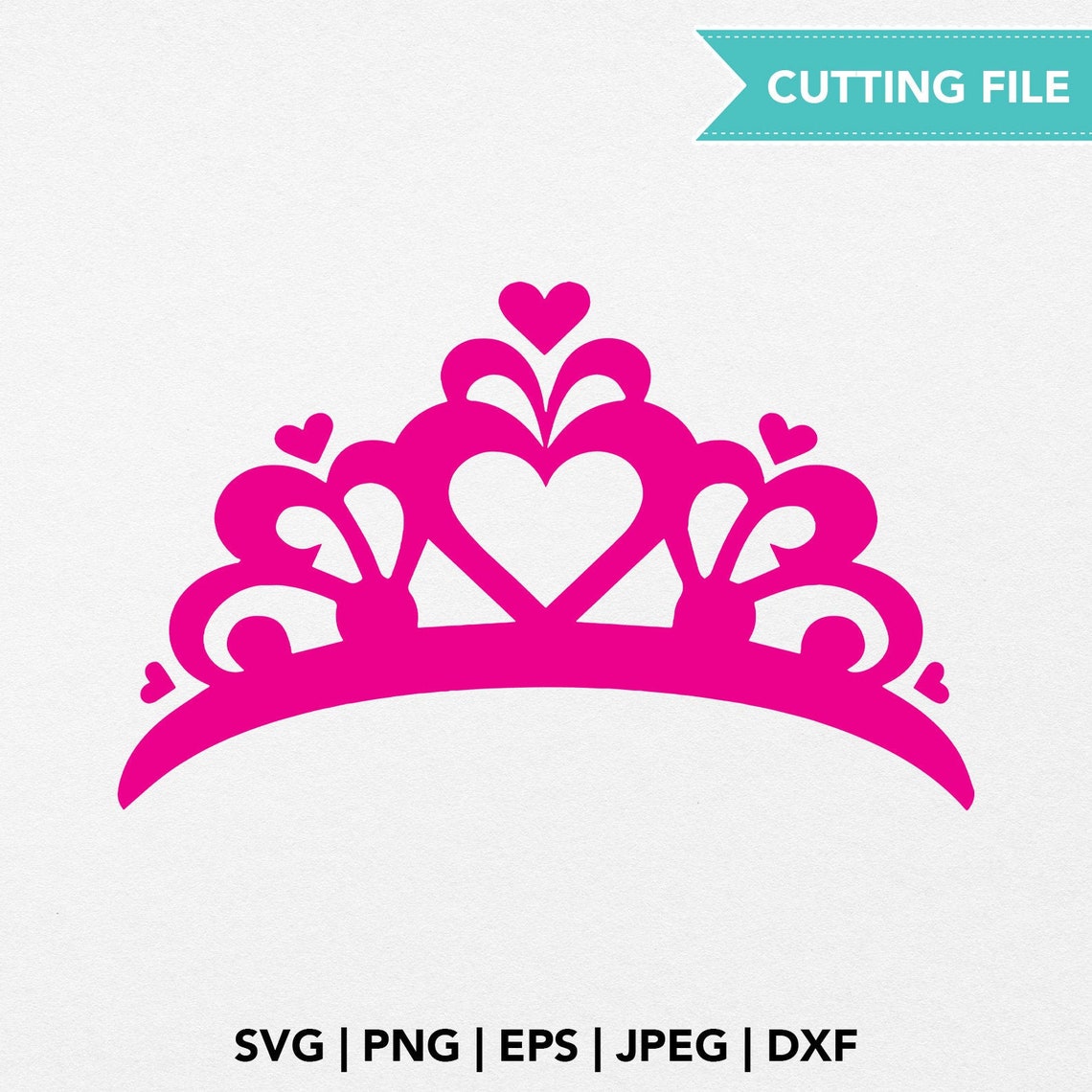 Tiara SVG Princess Tiara SVG Tiara Silhouette Tiara Cricut | Etsy
