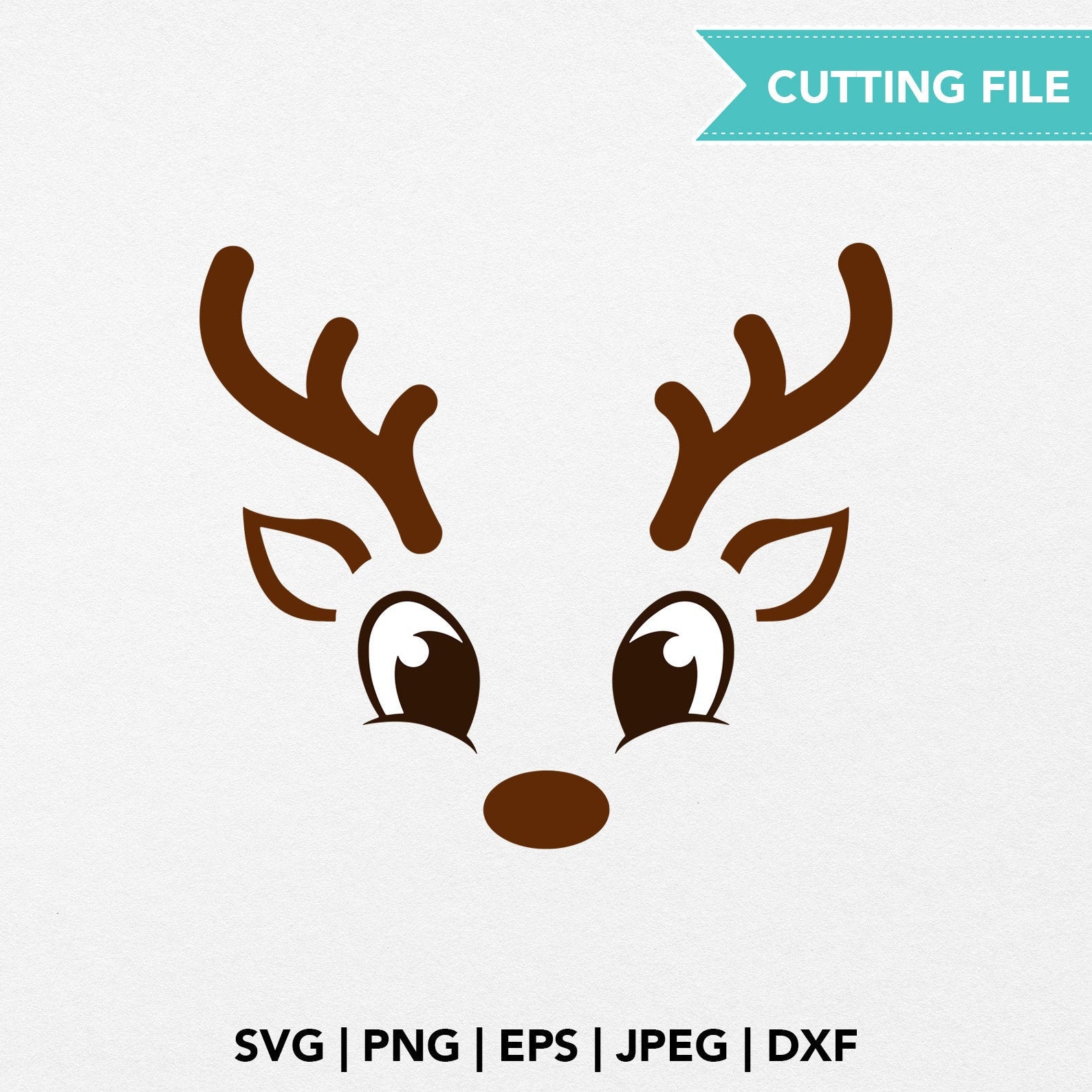 Rennes SVG Vacances SVG Renne Cricut Renne Silhouette | Etsy