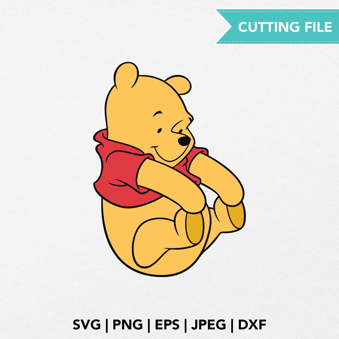 Pooh bear SVG Pooh Bear cricut Pooh silhouette Winnie the | Etsy