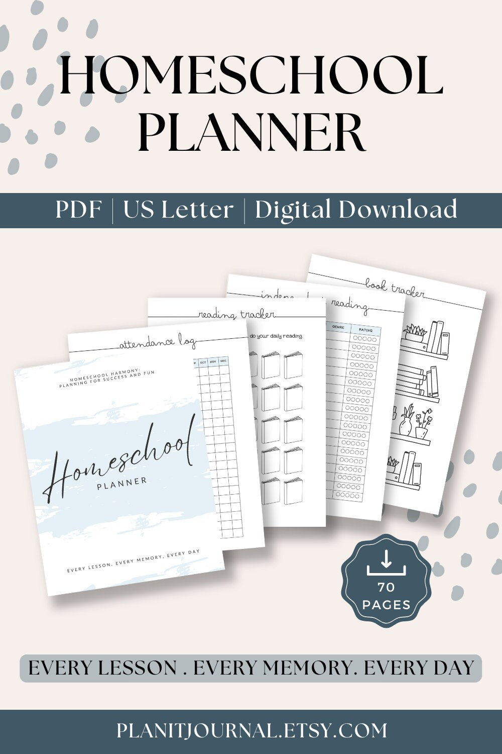 Comprehensive Printable Homeschool Planner With Loop Schedule, Binder ...