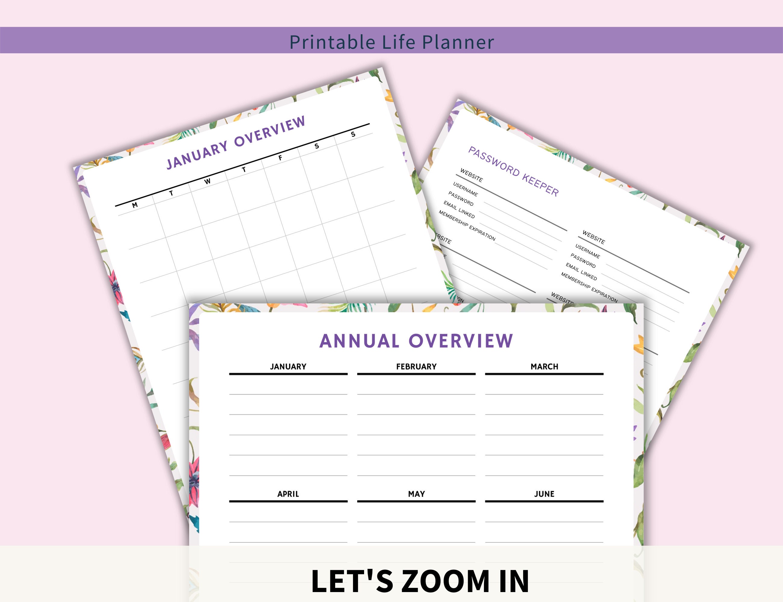Printable Life Planner, Life Management Planner, Best Life Planner ...