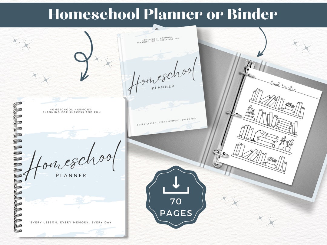 Printable Homeschool Planner: Binder & Unit Study With Loop Schedule ...