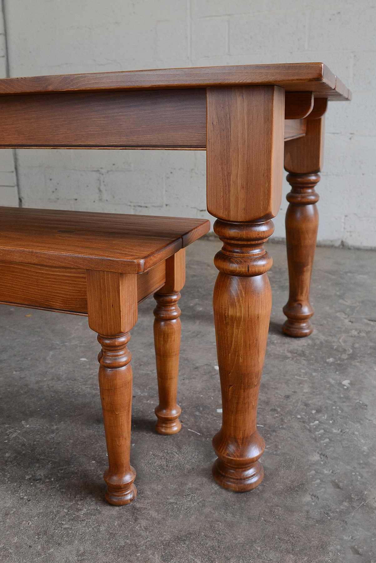 Farmhouse Table With Extensions, Bench Not Included - Etsy