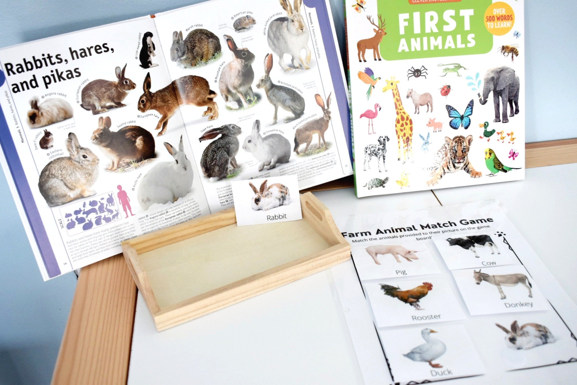 Farm Animal Matching Worksheet, Preschool Printable, Activities for ...